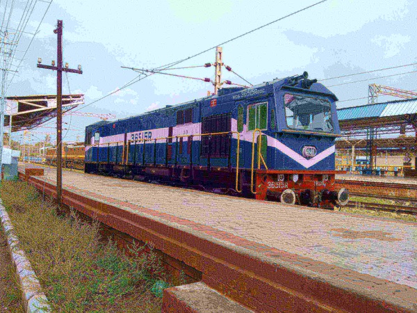WDS6 Dual Cab Shunter of Golden Rock Shed at Tiruchirapali Jn. (Deepak ...